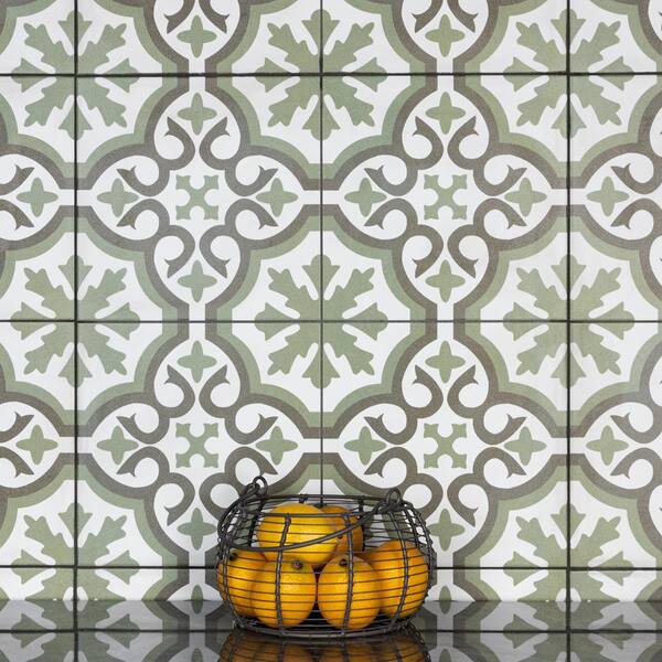 Merola Tile Berkeley Essence Eden 9 in. x 9 in. Porcelain Floor and ...