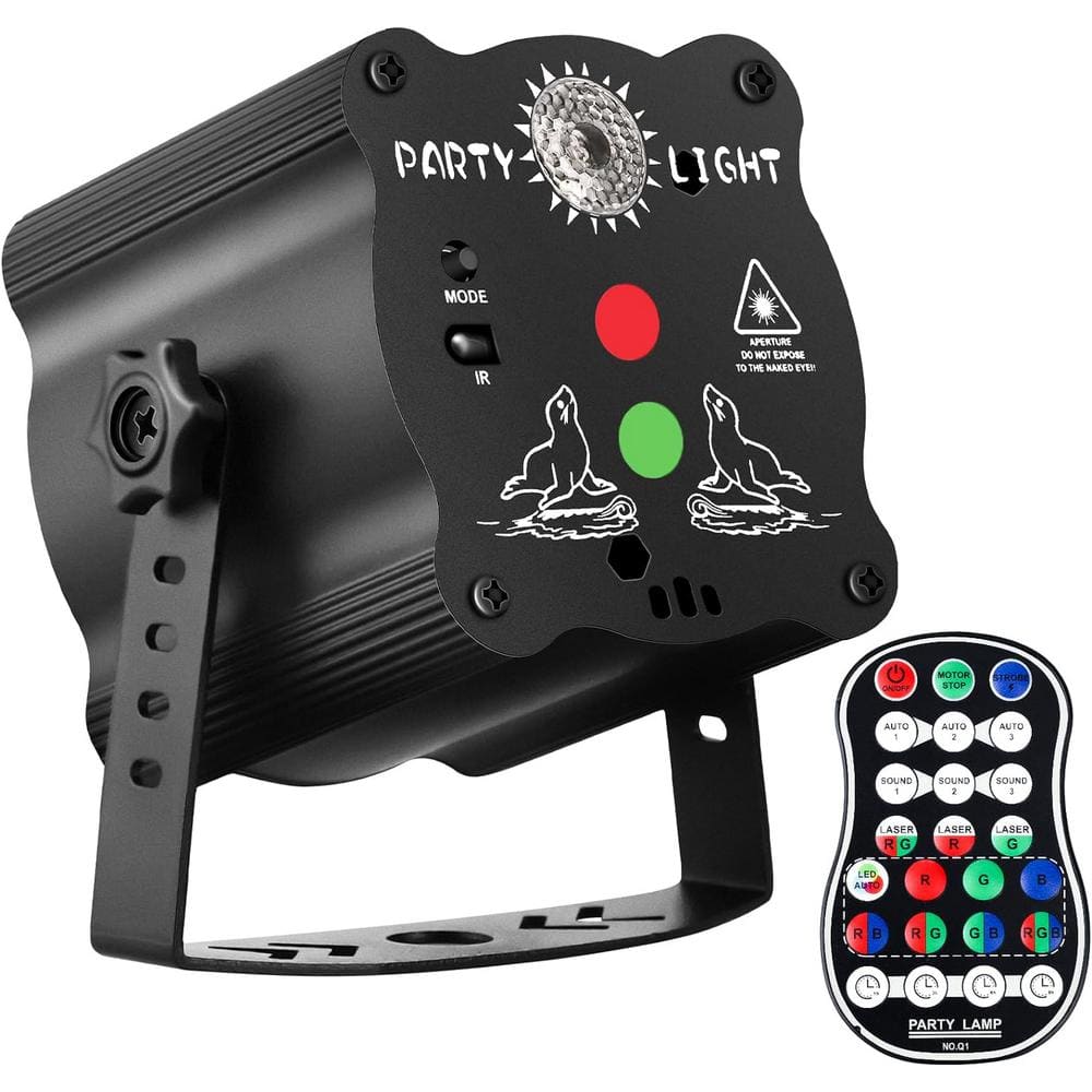 Vrbgify 2.83 in. 0 Lumens Black Floodlight Integrated LED Indoor DJ ...