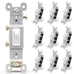 ELEGRP Decorator 15 Amp 120-Volt Single Pole Rocker AC Quiet Light ...