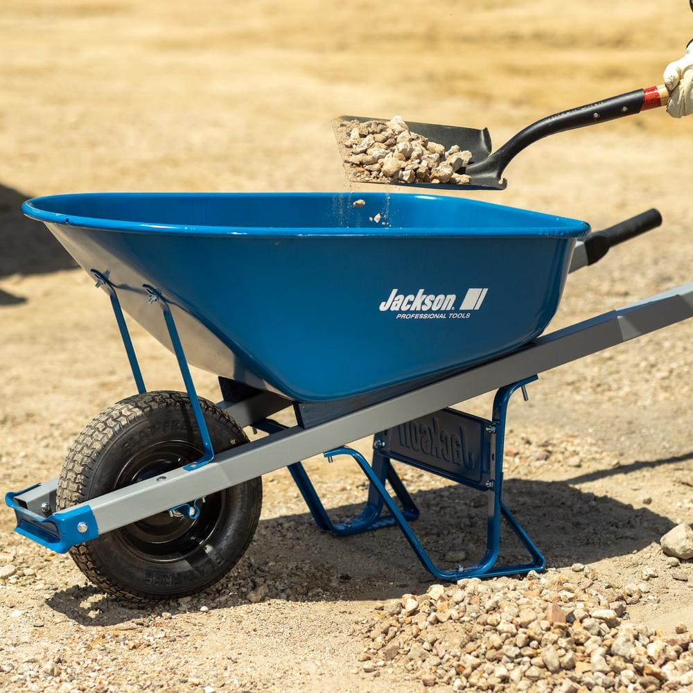 Durable 6 cu. ft. Steel Wheelbarrow with Strong Nepal | Ubuy
