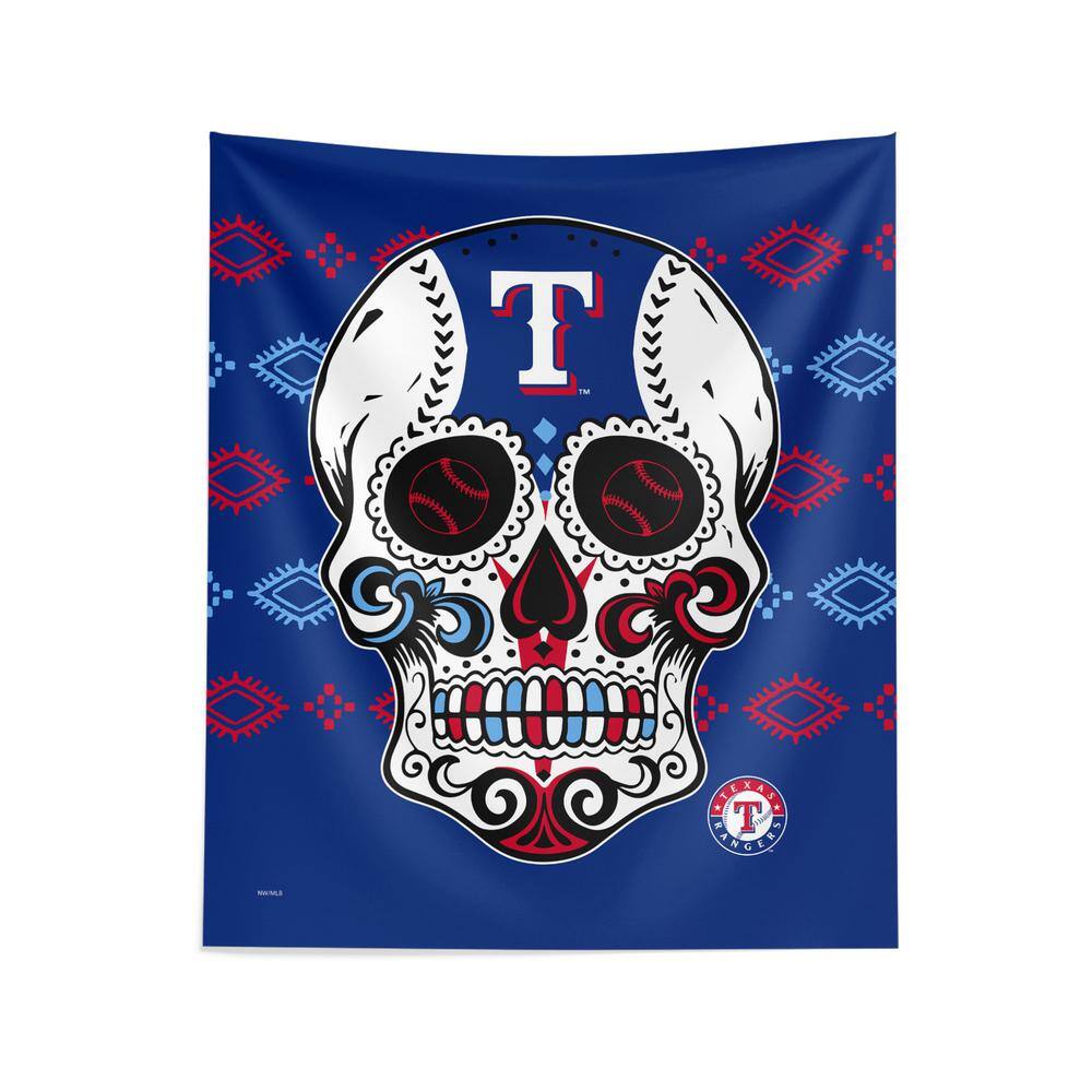 THE NORTHWEST GROUP MLB Rangers Candy Skull Printed Wall Hanging ...
