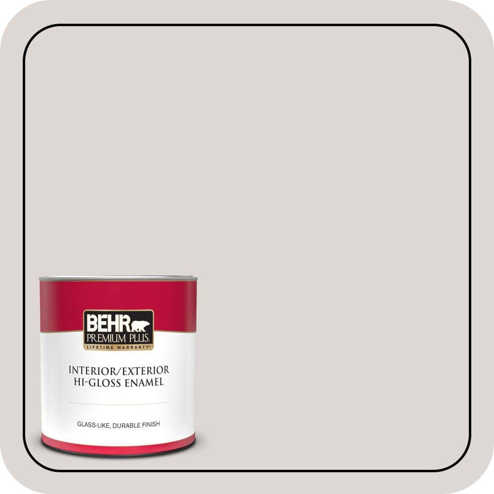 BEHR PREMIUM PLUS 1 qt. #790A-2 Ancient Stone Hi-Gloss Enamel Interior ...