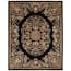 SAFAVIEH Heritage Black 4 ft. x 4 ft. Border Round Area Rug HG640B-4R ...