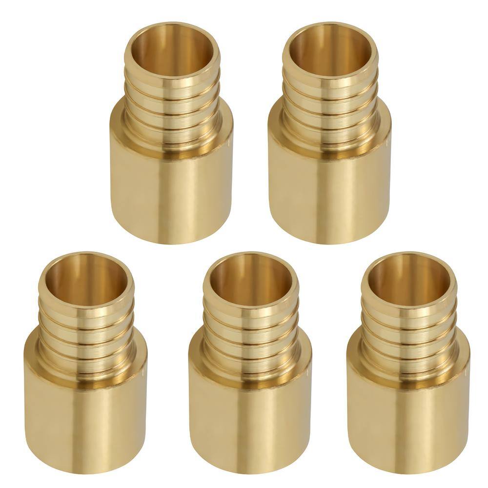 PLUMBFLEX 1/2 in. Brass Male Sweat Copper Adapter x 3/4 in. Pex Barb ...