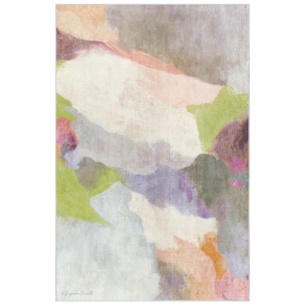 Empire Art Direct Multi-Colored 5 ft. x 8 ft. Abstract III Washable ...