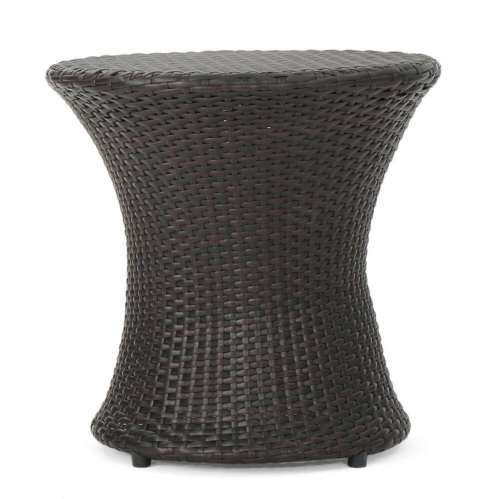 Reviews for Noble House Phoebe Multi-Brown Round Faux Rattan Outdoor ...