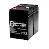 MIGHTY MAX BATTERY ML4-6 - 6V 4.5AH RECHARGEABLE FEEDER LANTERN SEALED ...