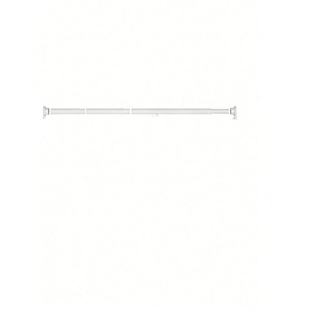 Wudkey 120 in. Stainless Steel No Drilling Adjustable Tension Bathroom ...