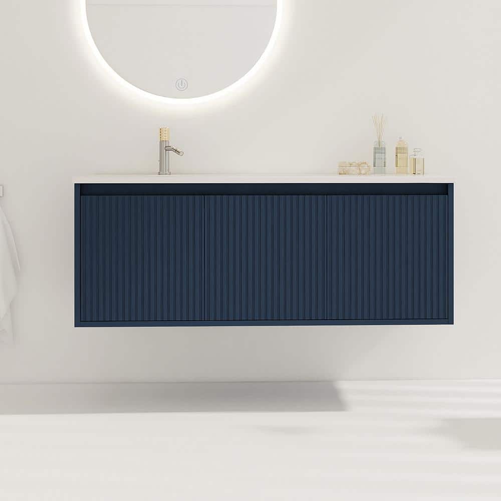 Staykiwi 48 in. W x 18 in. D x 18 in. H Floating Bathroom Vanity in ...