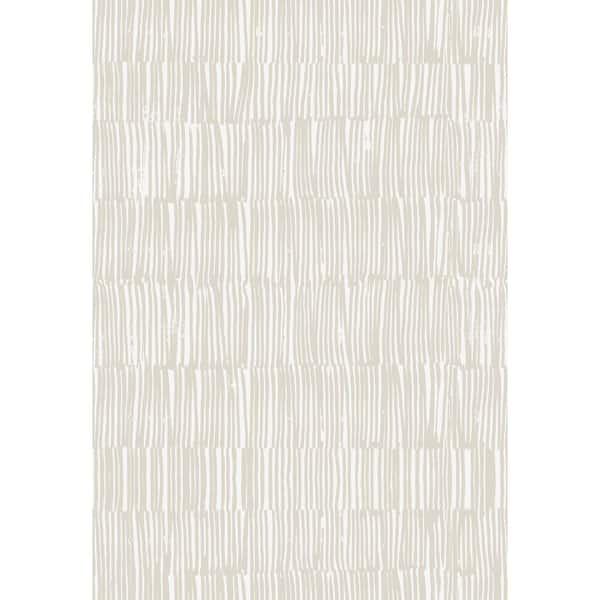 Wall Wear Peel and Stick Wallpaper Sheets 11 in. x 16 in. Modern Buff ...