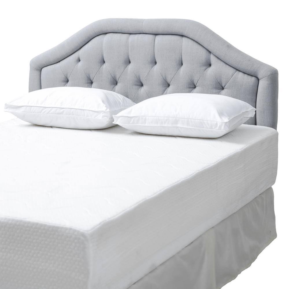 Noble House Light Gray Queen/Full Tufted Headboard 3928 - The Home Depot