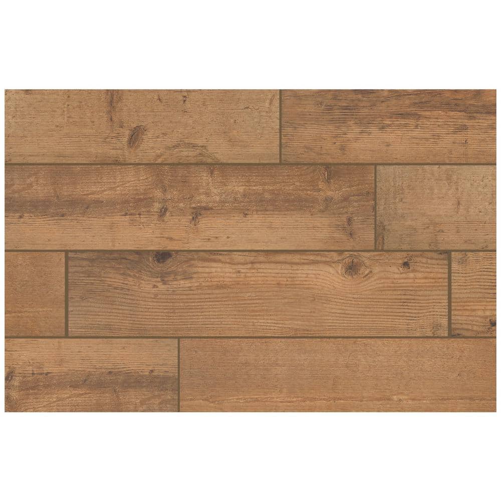 Florida Tile Home Collection Oasis Beige 12 in. x 24 in. Porcelain ...