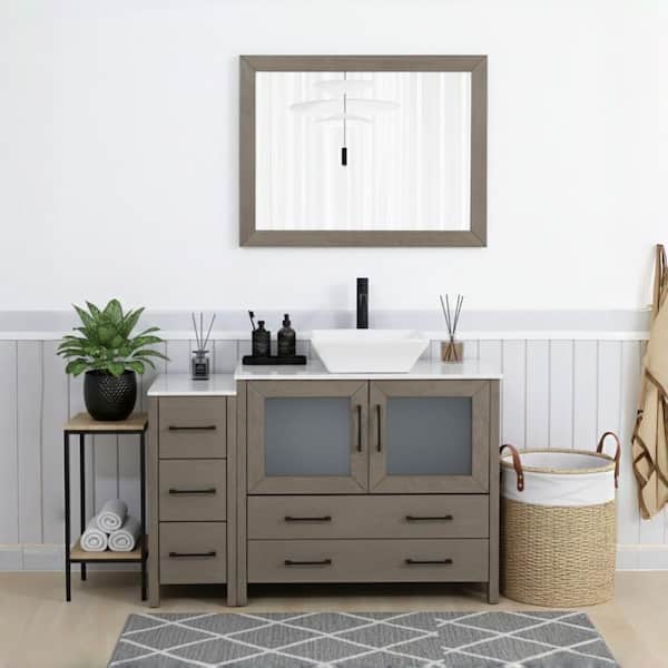 Vanity Art Ravenna 48 in. Single Sink Freestanding Driftwood Gray ...