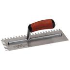 MARSHALLTOWN 11 in. x 3/4 in. x 9/16 in. U-Notch Flooring Trowel with ...
