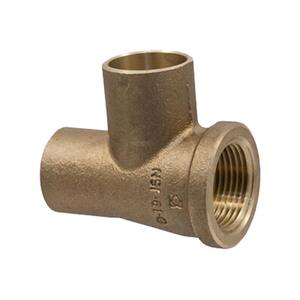 LEGEND VALVE 3/4 in. x 1/2 in. Cast Brass Sweat Copper Monoflo Scoop ...