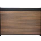 SimTek EcoStone 6 ft. H x 6 ft. W Gray Composite Fence Panel FP72X72GRY