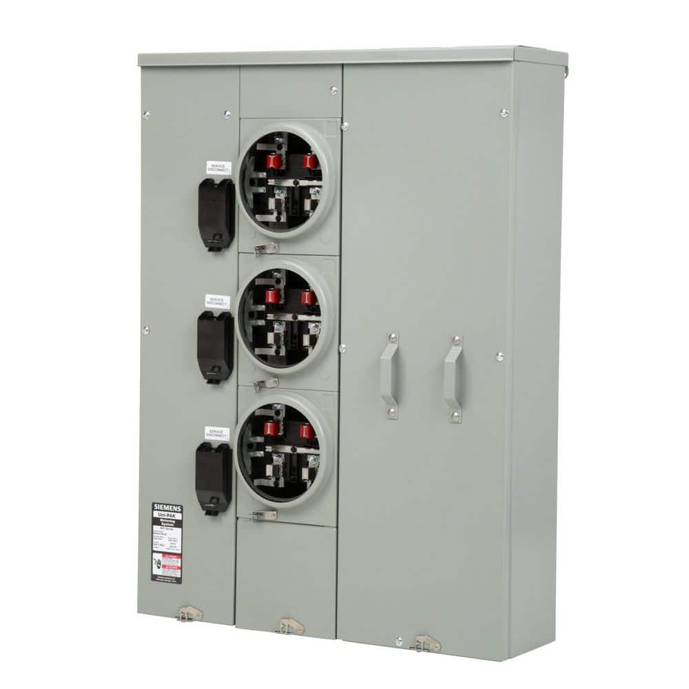 Siemens Uni-PAK 3-Gang 400 Amp Ringless Style Multi-Family Metering ...