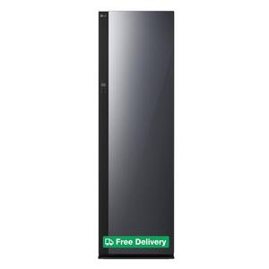 GE 72.75 in. Steam Closet in Mirrored Carbon Graphite with Fabric ...