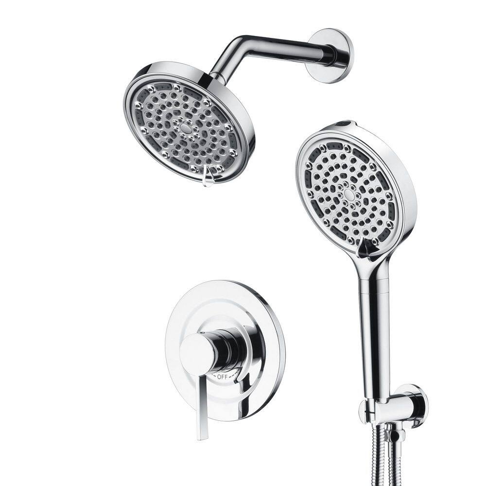SUMERAIN Modern Single Handle 1-Spray Shower Faucet 1.8 GPM with Hand ...