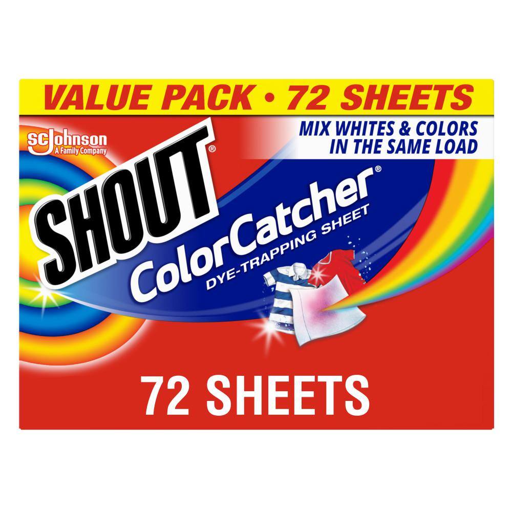 Shout Color Catcher, Dye-Trapping Sheets, 72 Sheets Fabric Stain ...