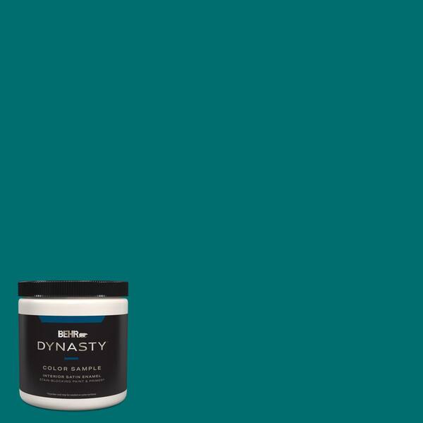 BEHR DYNASTY 8 oz. #P460-7 Caribbean Current Satin Enamel Stain ...