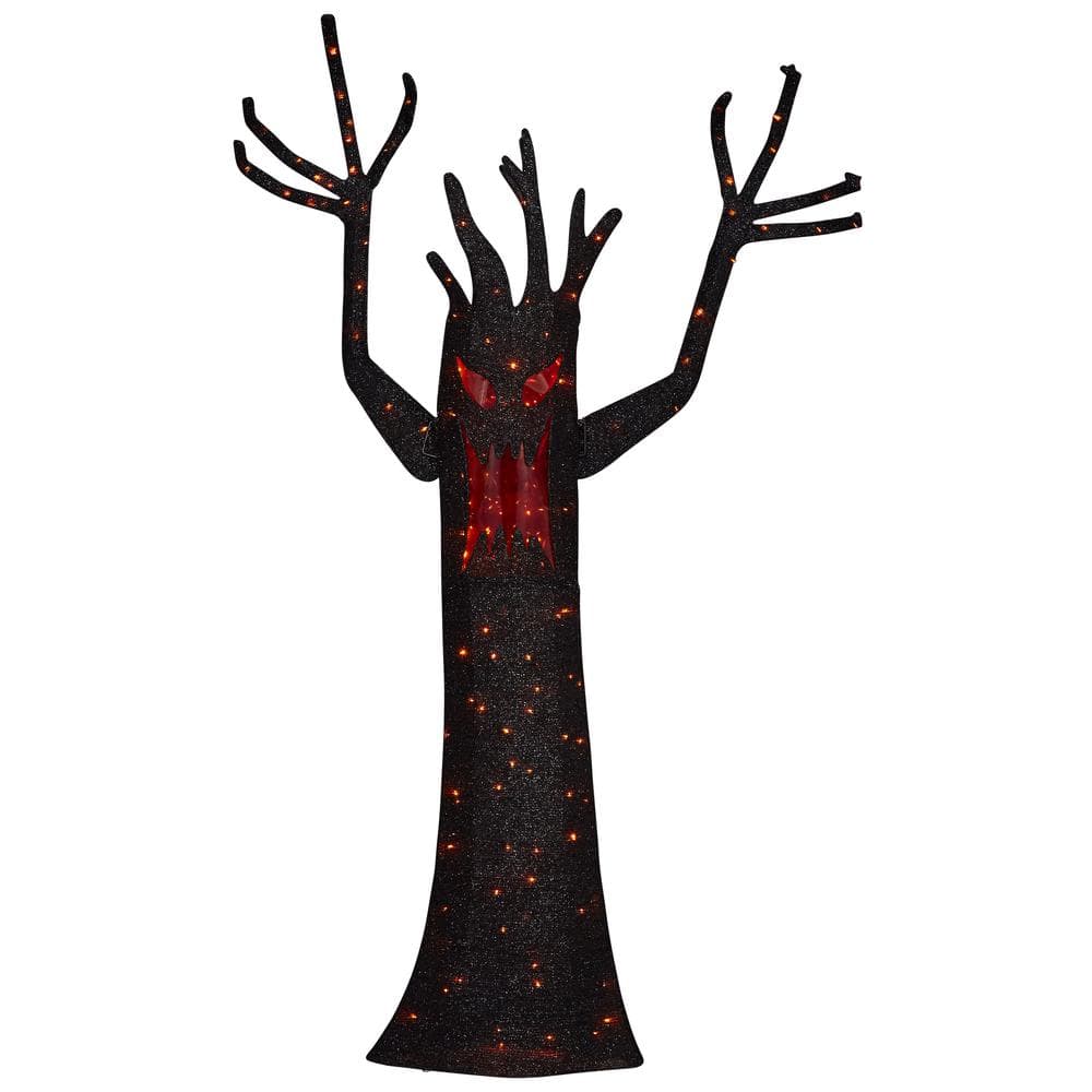 Home Accents Holiday 72 in. LED Animated Tinsel Ghost Tree TY116-1724-1 ...