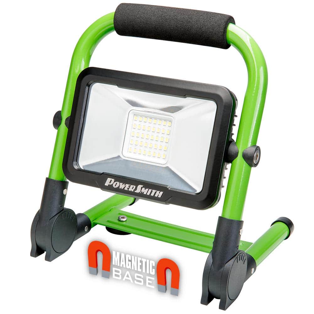 PowerSmith 1500 Lumens Rechargeable LED Work Light with Foldable ...