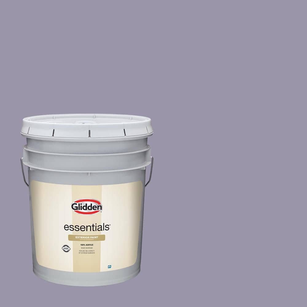 Glidden Essentials 5 gal. PPG1173-5 Purple Surf Satin Exterior Paint ...