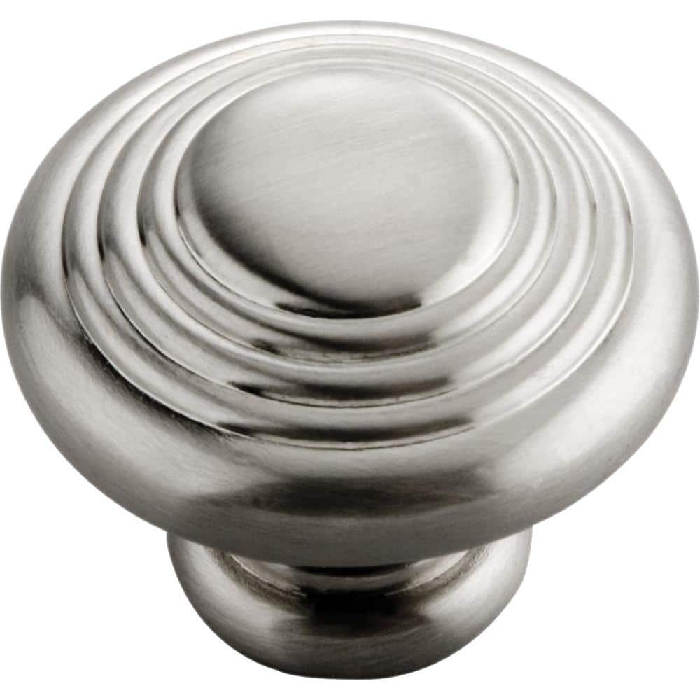 HICKORY HARDWARE Deco 1-1/4 in. Satin Nickel Cabinet Knob P3103-SN ...