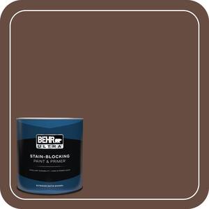 BEHR PREMIUM PLUS 8 oz. #770B-7 Chocolate Sparkle Semi-Gloss Interior ...