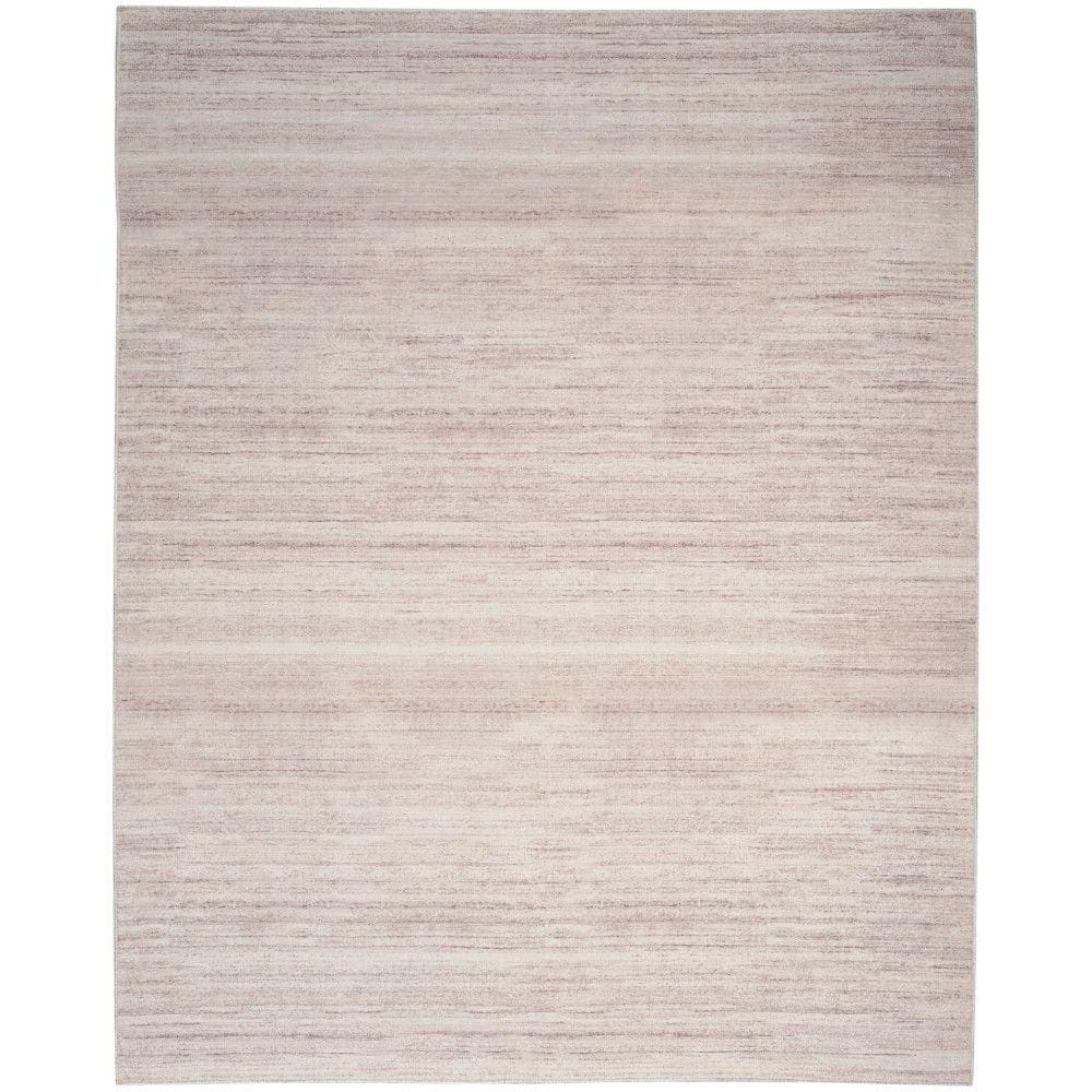 Nourison Washable Essentials Ivory Mocha 6 ft. x 9 ft. All-over design ...