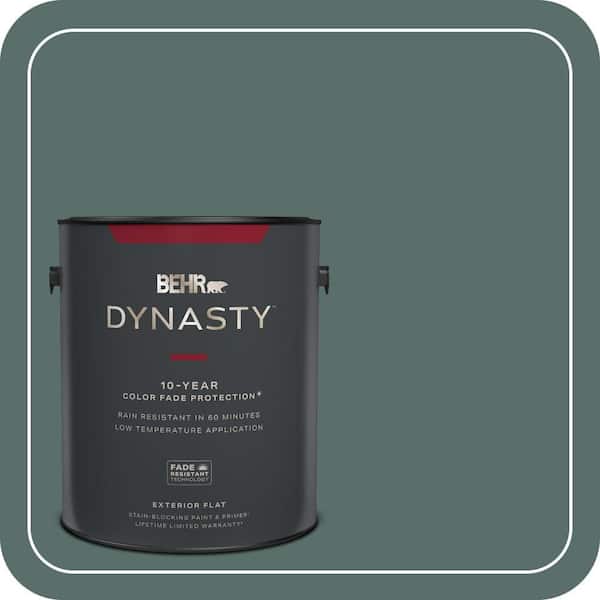 BEHR DYNASTY 1 gal. #490F-6 Agave Frond Flat Exterior Stain-Blocking ...