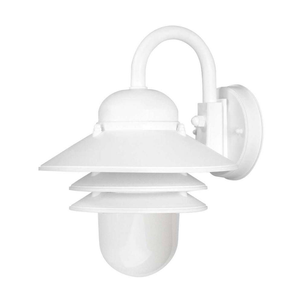 Reviews for SOLUS Nautical White Outdoor Hardwired Lantern Sconce with ...