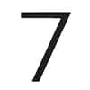 Everbilt 10 in. Matte Black Aluminum Floating or Flat Modern House ...
