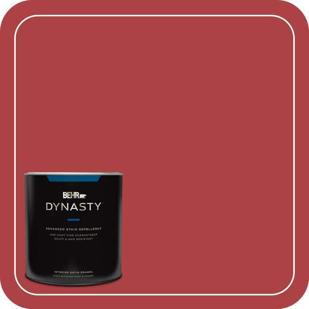 BEHR DYNASTY 1 qt. #160B-7 Daredevil Satin Enamel Interior Stain ...
