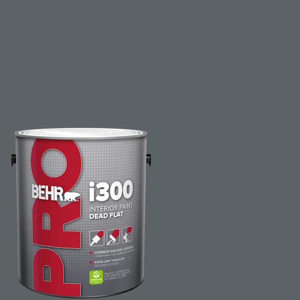 BEHR PRO 1 gal. #HDC-AC-25 Blue Metal Dead Flat Interior Paint PR31301 ...
