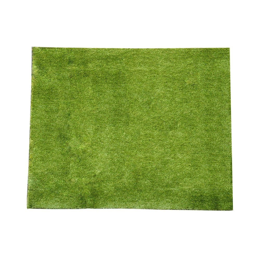 TrafficMaster Landscape Turf 7.5 ft. x 10 ft. Green Artificial Grass ...