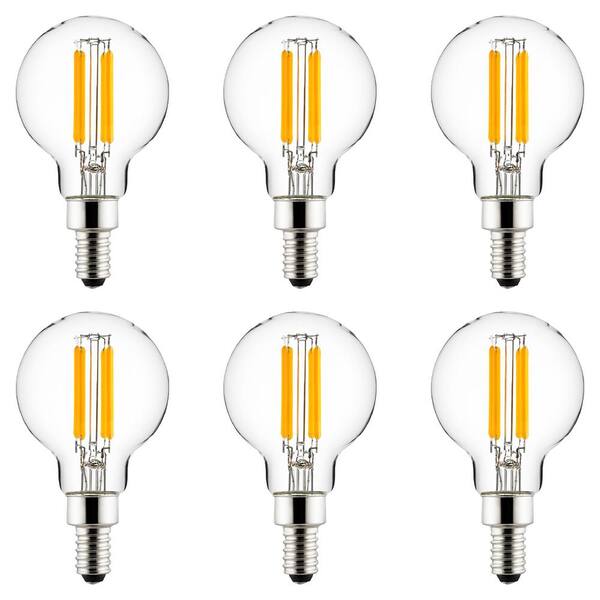 Sunlite 60-Watt Equivalent G16.5 Dimmable and UL Listed LED Light Bulb ... Sunlite 60-Watt Equivalent G16.5 Dimmable and UL Listed LED Light Bulb ...