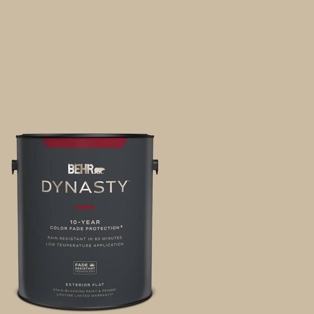 BEHR DYNASTY 1 gal. #MQ2-26 Windsor Tan Flat Exterior Stain-Blocking ...