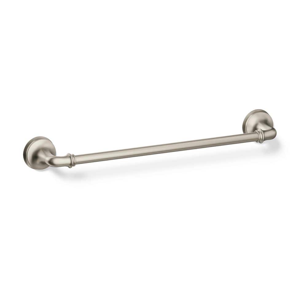KOHLER Bellera 18 in. Wall Mounted Single Towel Bar in Brushed Nickel ...