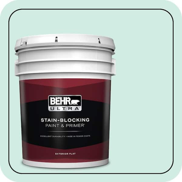 BEHR ULTRA 5 gal. Home Decorators Collection #HDC-MD-19 Soft Mint Flat ...