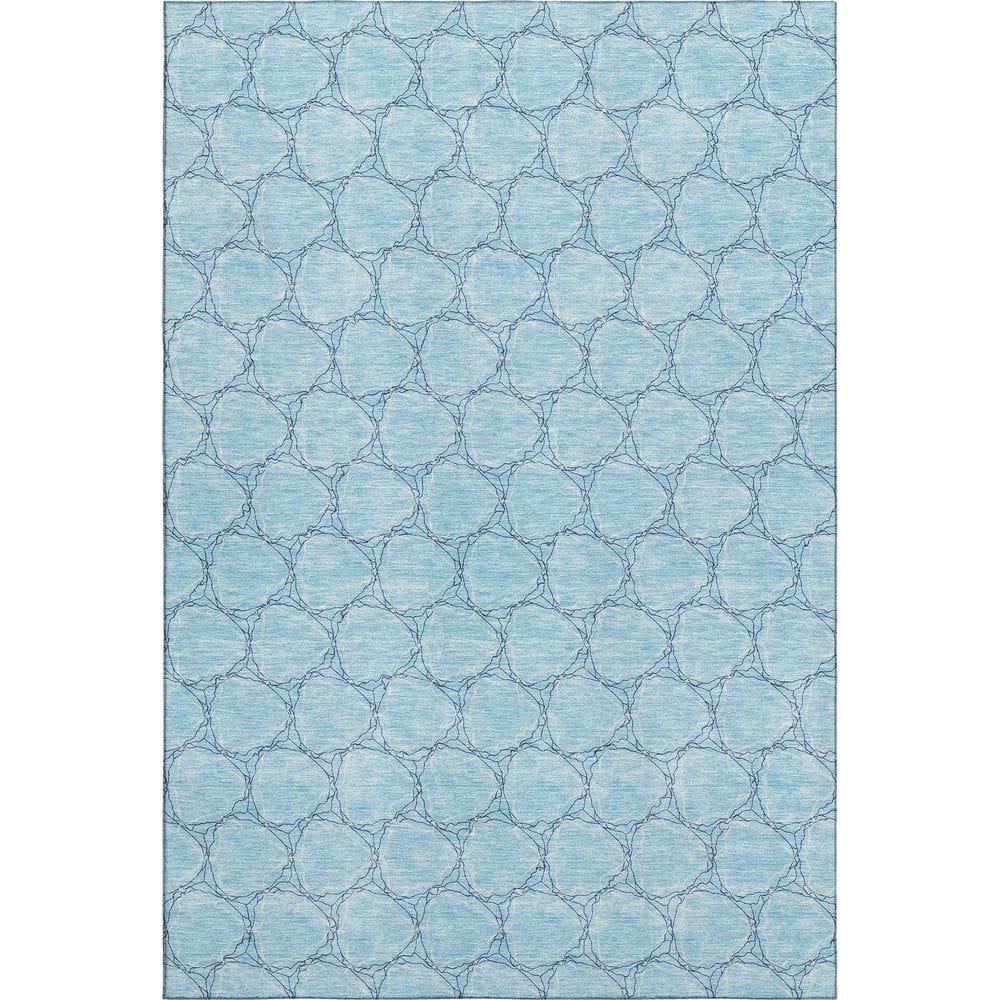 Addison Rugs Mayfield Premium Machine Washable Abstract AMF960 Sky 9 ft ...