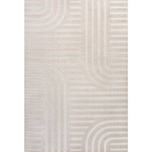 JONATHAN Y Anders High-Low MidCentury Modern Arch Stripe 2-Tone White ...