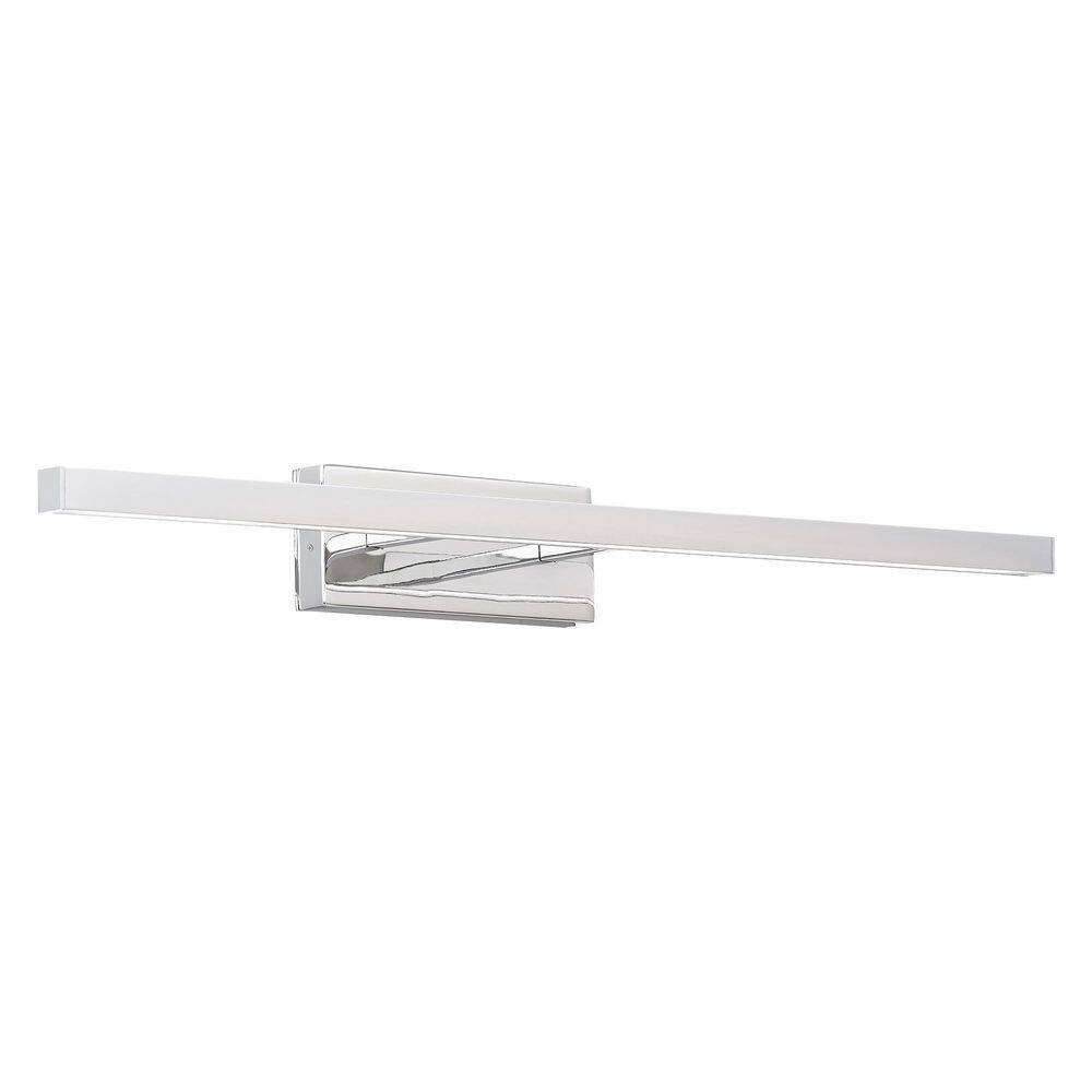 WAC Lighting Parallax 24 in. 1-Light Chrome LED Vanity Light Bar with ...