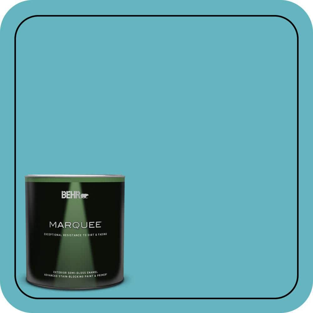 BEHR MARQUEE 1 qt. #MQ4-51 Adonis Semi-Gloss Enamel Exterior Paint ...