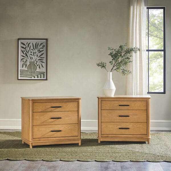 Reviews for Walker Edison Furniture Company Contemporary English Oak 3 ...