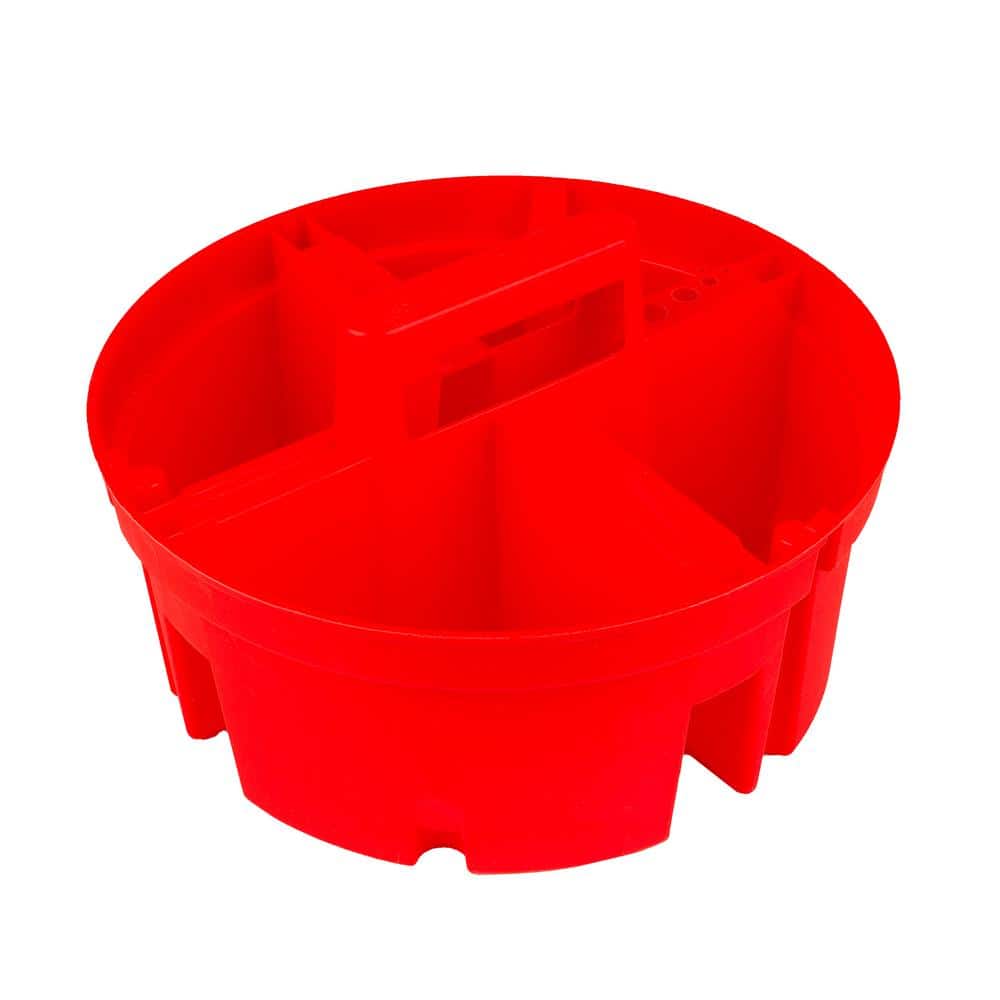 BUCKET BOSS 10.375 in. 4-Compartment Bucket Super Stacker Small Parts ...