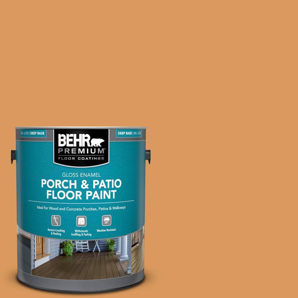 BEHR PREMIUM 1 gal. #M240-6 Stunning Gold Gloss Enamel Interior ...