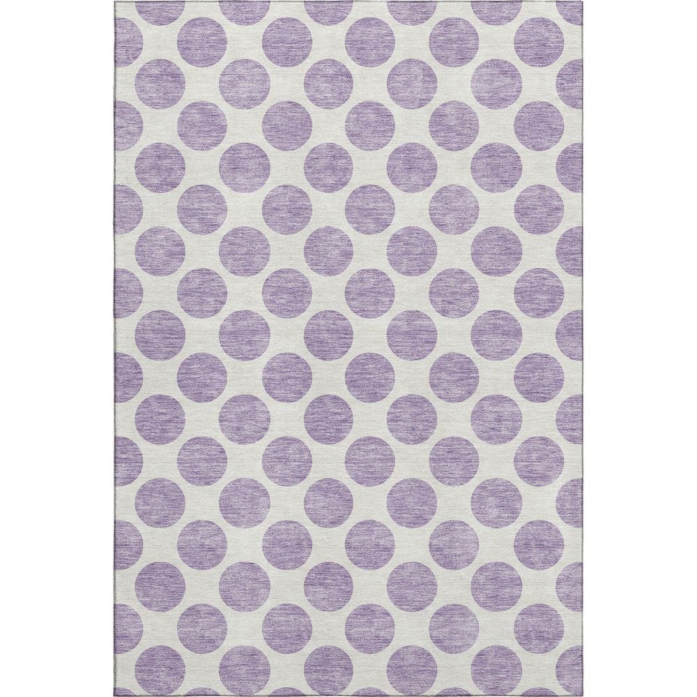 Addison Rugs Mayfield Premium Machine Washable Abstract AMF980 Lavender ...