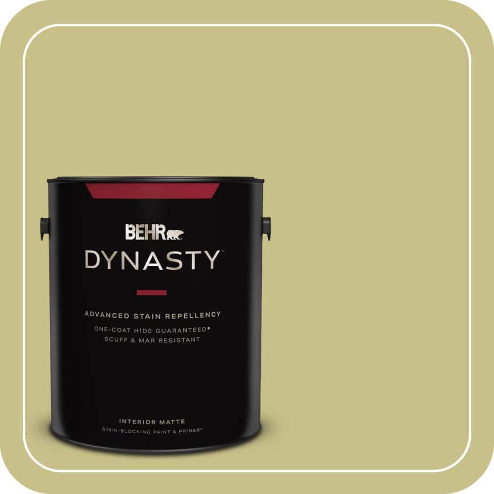 BEHR DYNASTY 1 gal. #PPU9-11 Wheat Grass Matte Interior Stain-Blocking ...